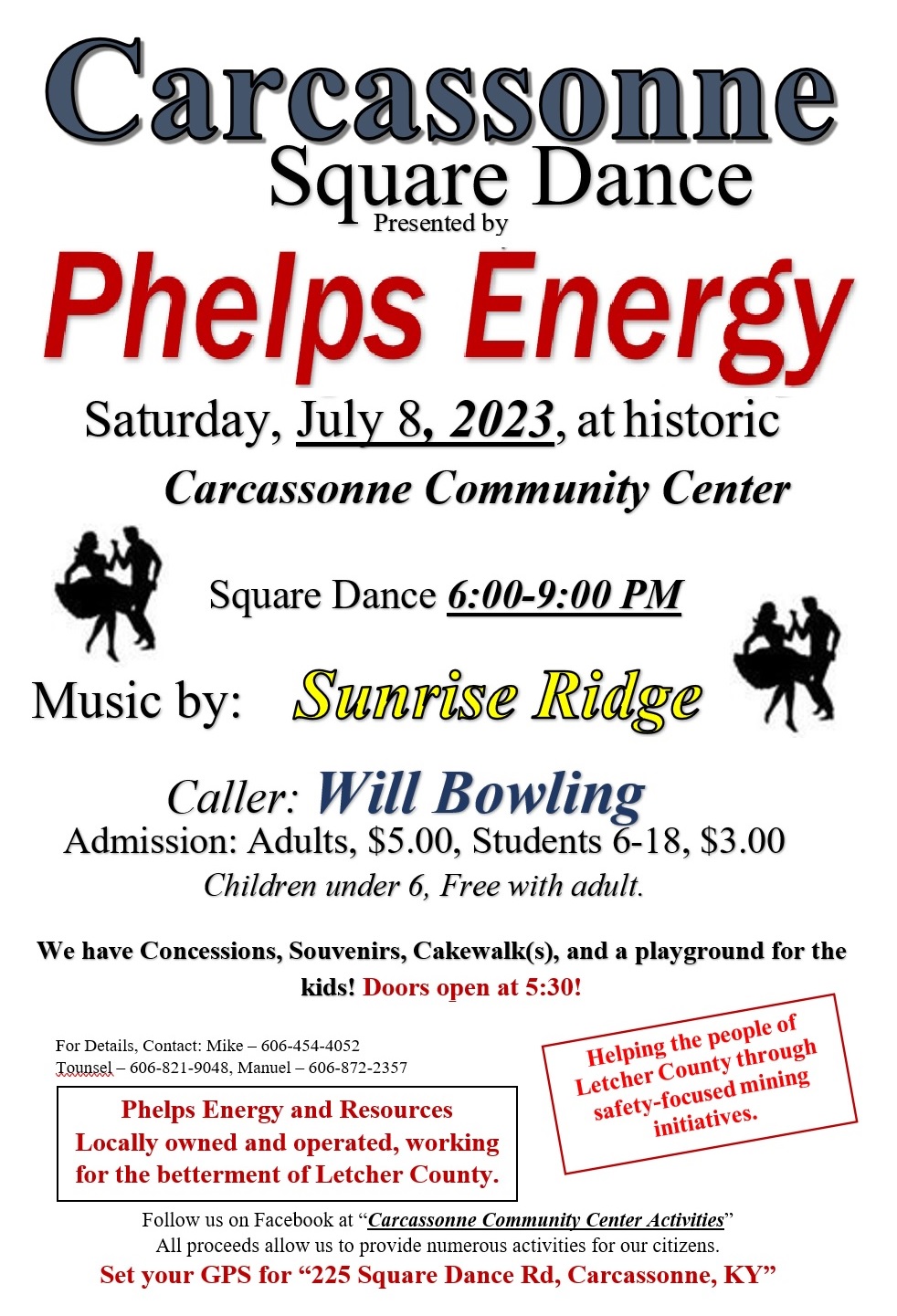 Square Dance Flyers – Carcassonne Community Center, Inc.